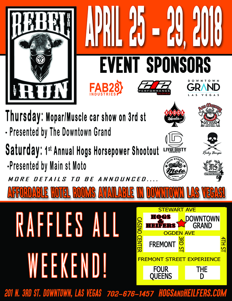 Rebel Run Raffle Updates! – Hogs & Heifers Saloon Las Vegas